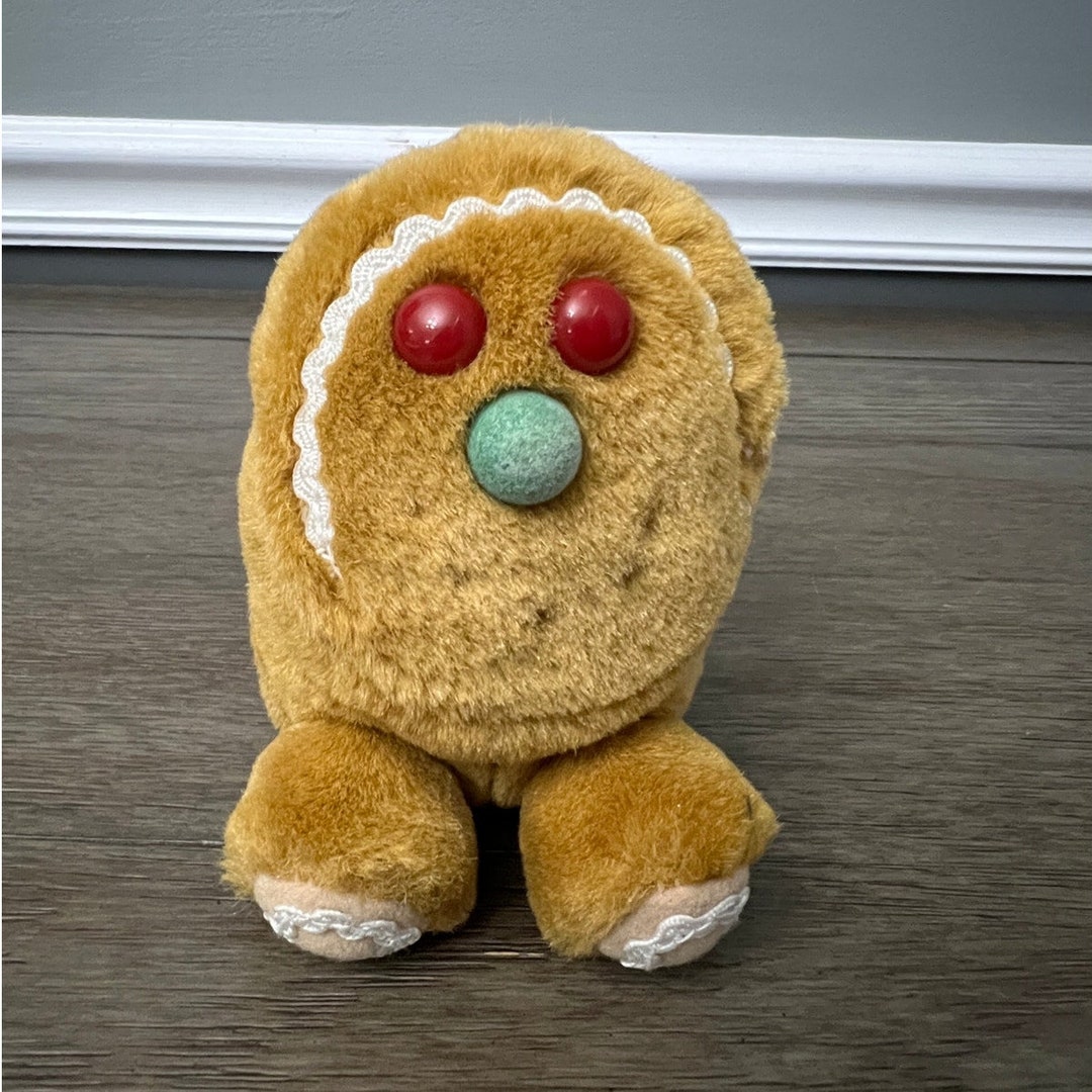 Vintage 1994 Swibco Puffkins Spice the Gingerbread Man Plush - Etsy