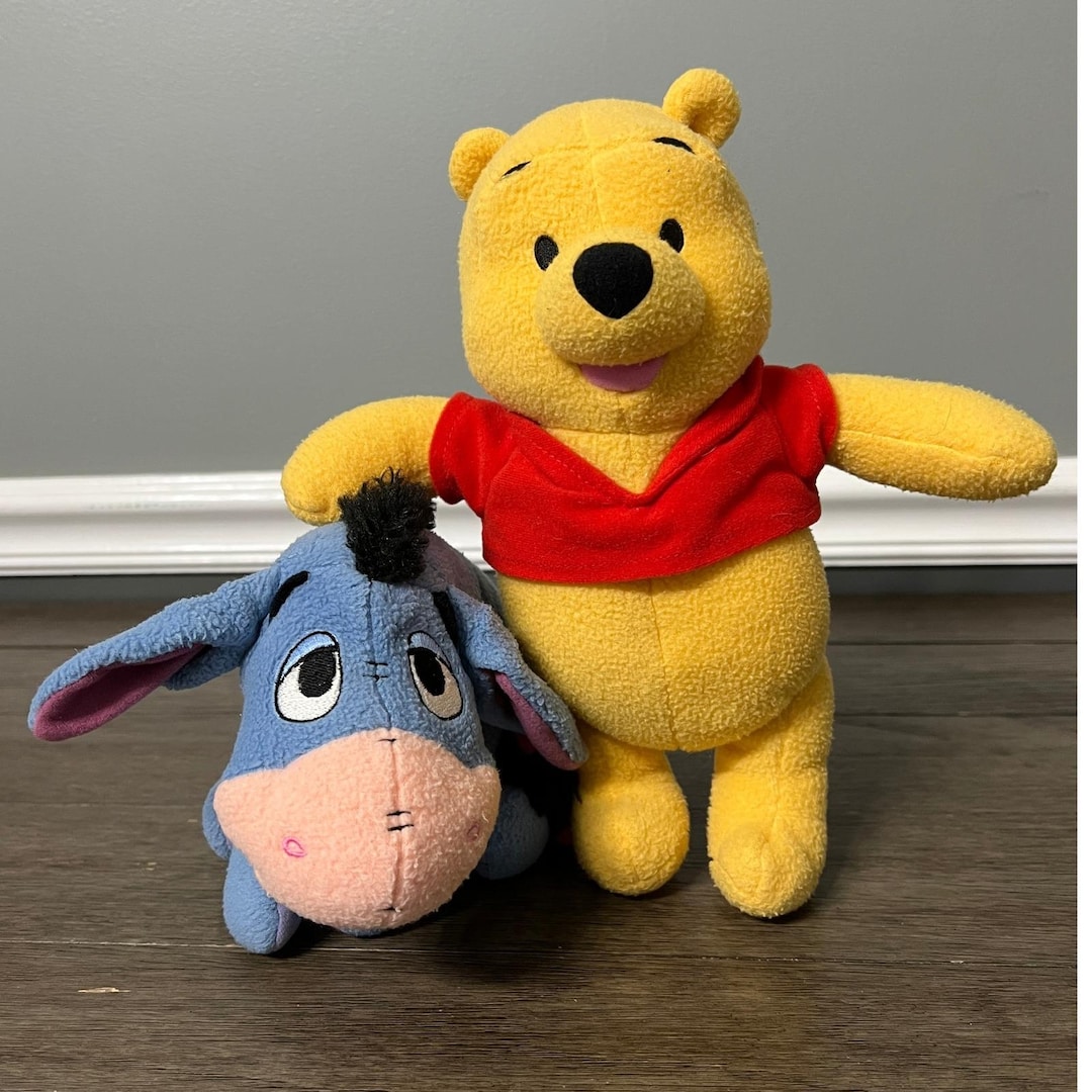 Fisher-price Disney Winnie the Pooh & Eeyore Plush Stuffed Animals - Etsy