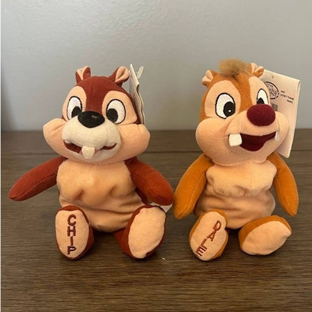 Chip and Dale Vintage 90's Disney's Bean Bag Plush - Etsy