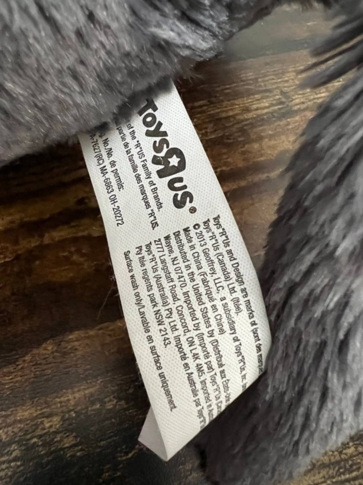 Large Toys R Us Grey Elephant Plush - Etsy