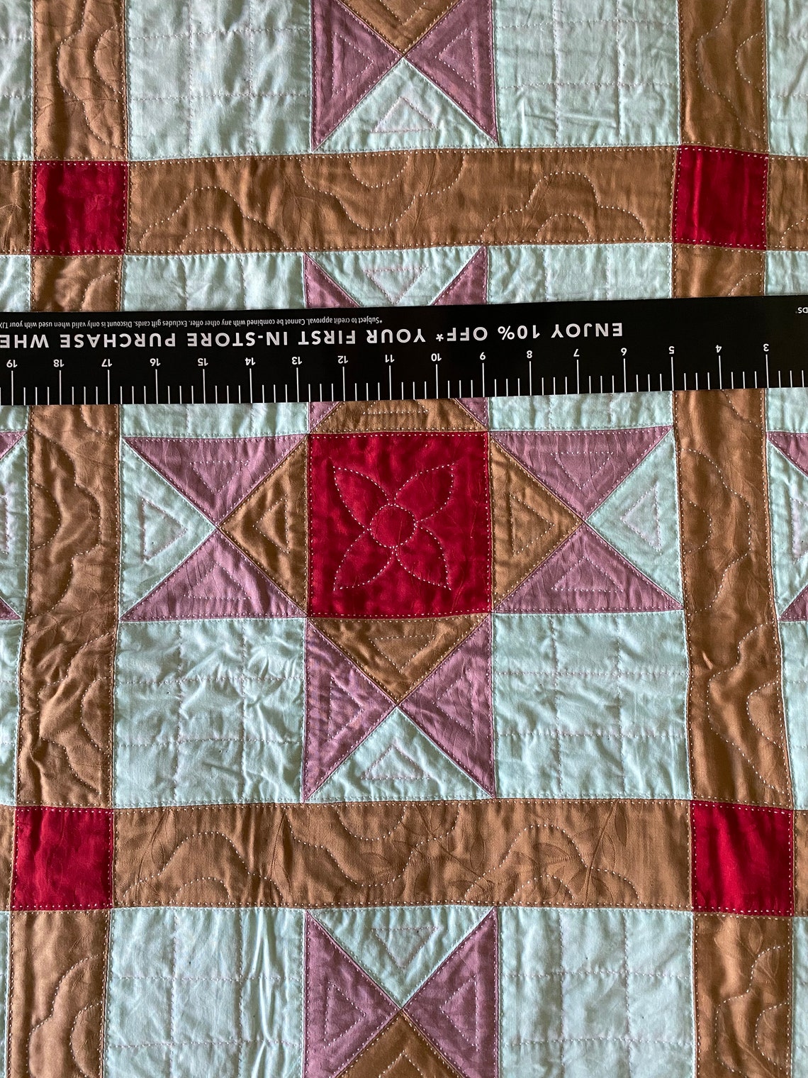 New Hand-sewn Hand Sewn Quilt Handstitched Quilt Hand Stitch Quilt ...