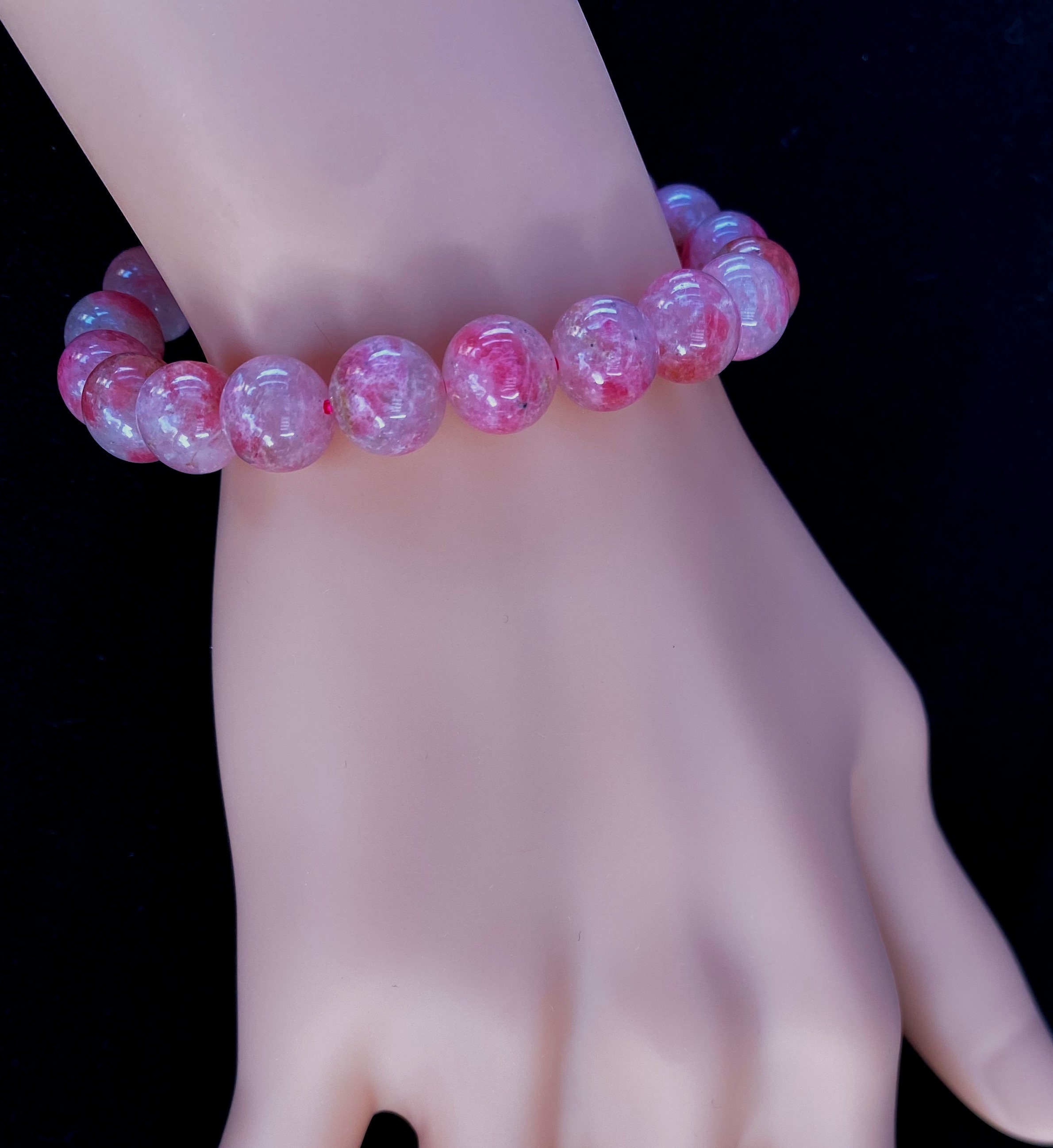 Natural Sakura Rhodonite Gemstone Crystal Pink Rose Stone - Etsy