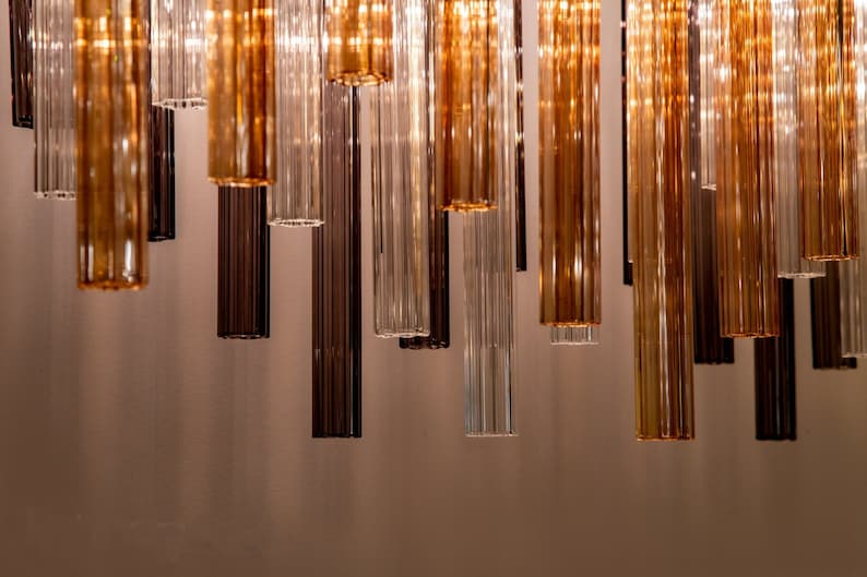 Long-glass-multi-pendant-lighting-cluster-alps CYLINDER - Contemporary ...
