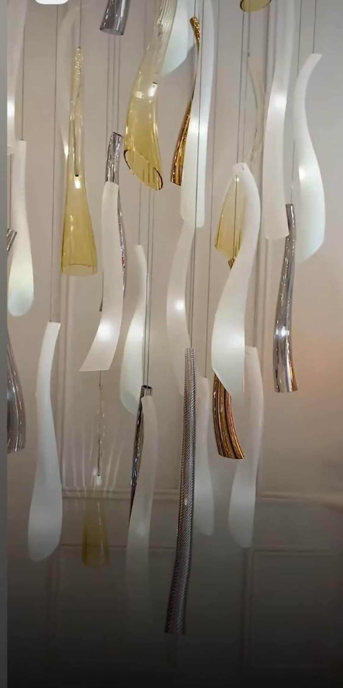 Modern-art-glass-lighting-pendant-chandelier-led - PENINSULA -ART ...
