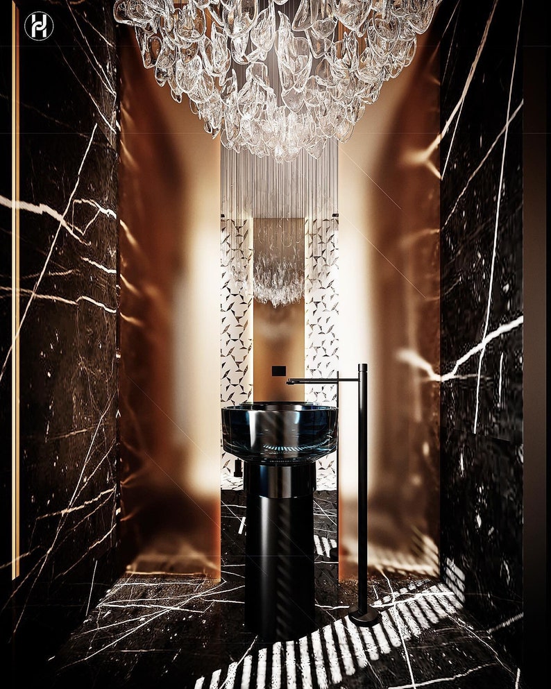 Custom Glass Chandelier, Art Glass Murano, RAIN FOREST CHANDELIER ...