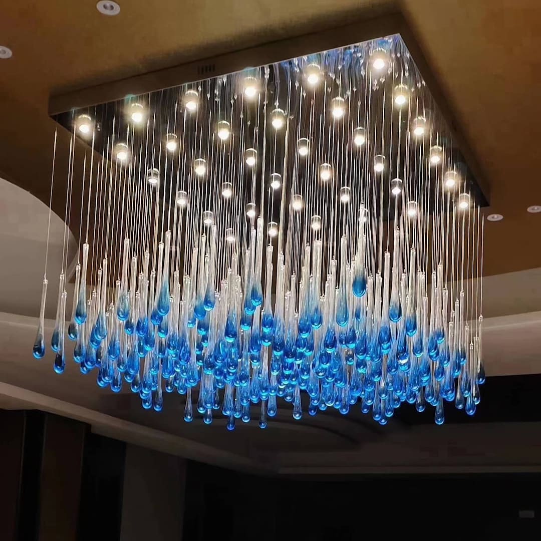 Modern Dining-chandelier - MURANO GLASS DROP Chandelier=custom ...