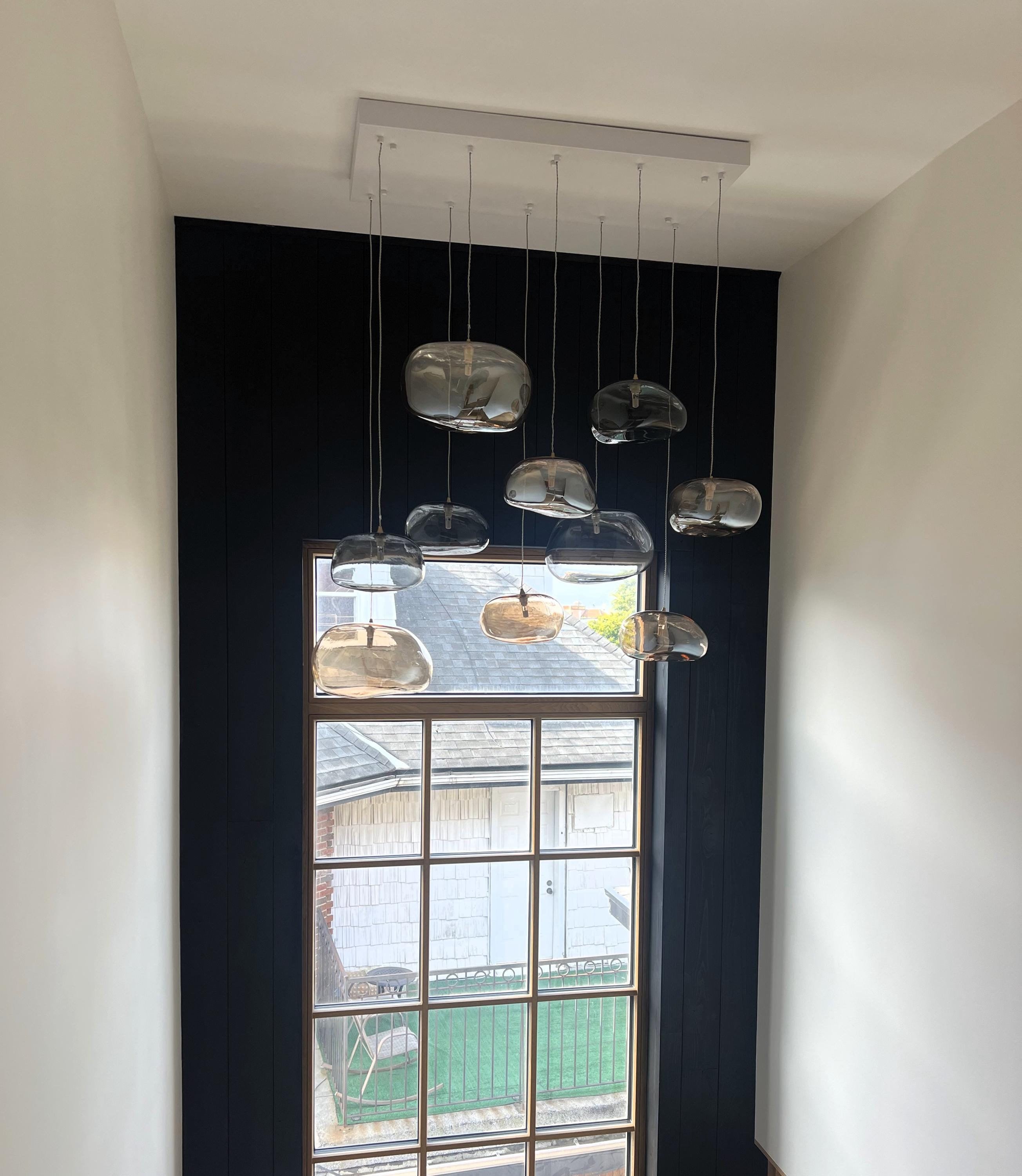 Modern-staircase-pendant-lighting-cielo CHANDELIER- Dining-irregular ...