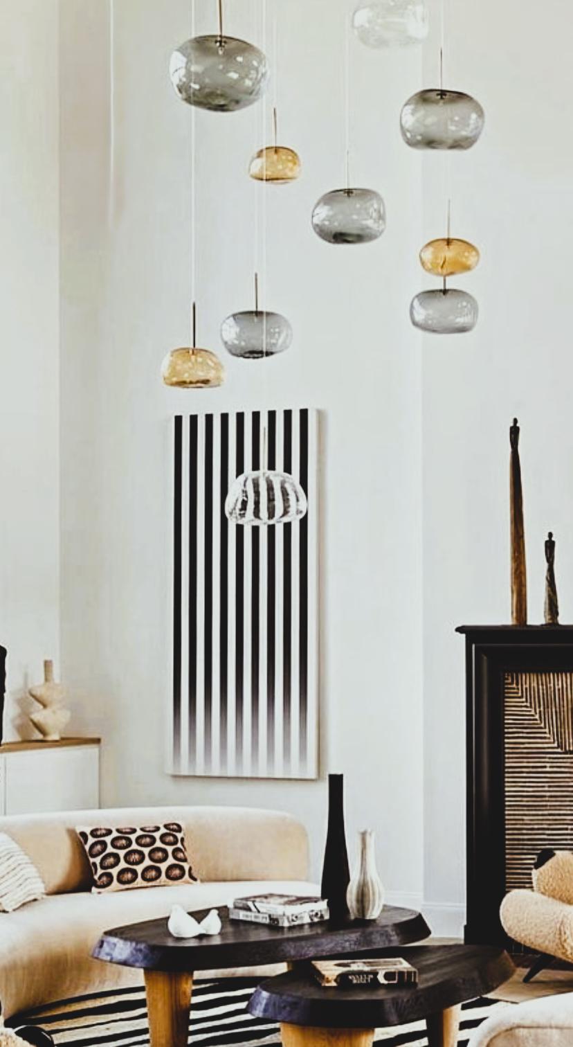 Modern-staircase-pendant-lighting-cielo CHANDELIER Dining-irregular ...
