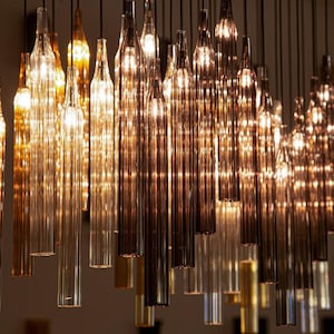 Long-glass-multi-pendant-lighting-cluster-alps CYLINDER - Contemporary ...