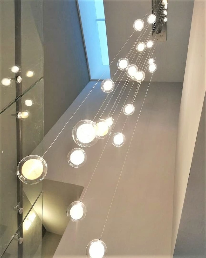 Modern-staircase-pendant-lighting-led-"halo" MOON - Contemporary ...