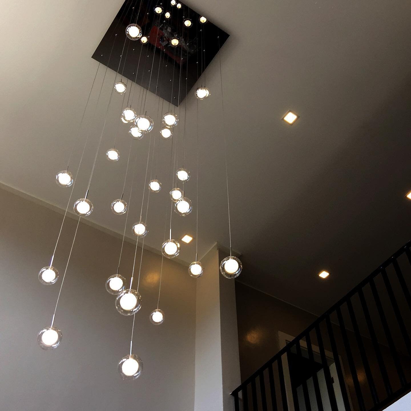 Modern-staircase-pendant-lighting-led-"halo" MOON - Contemporary ...