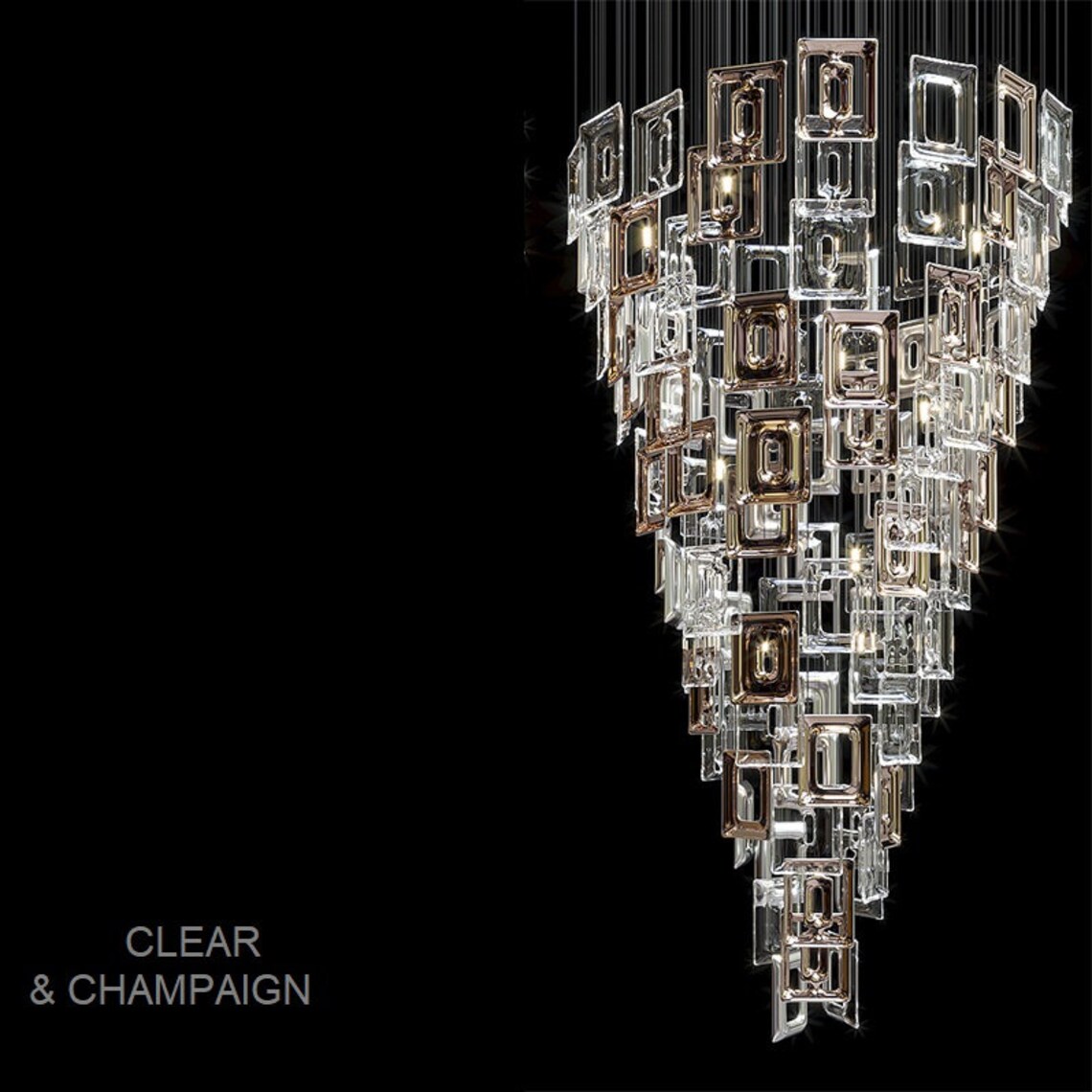 Modern Chandelier, Modern Dining Chandelier, Custom Staircase ...