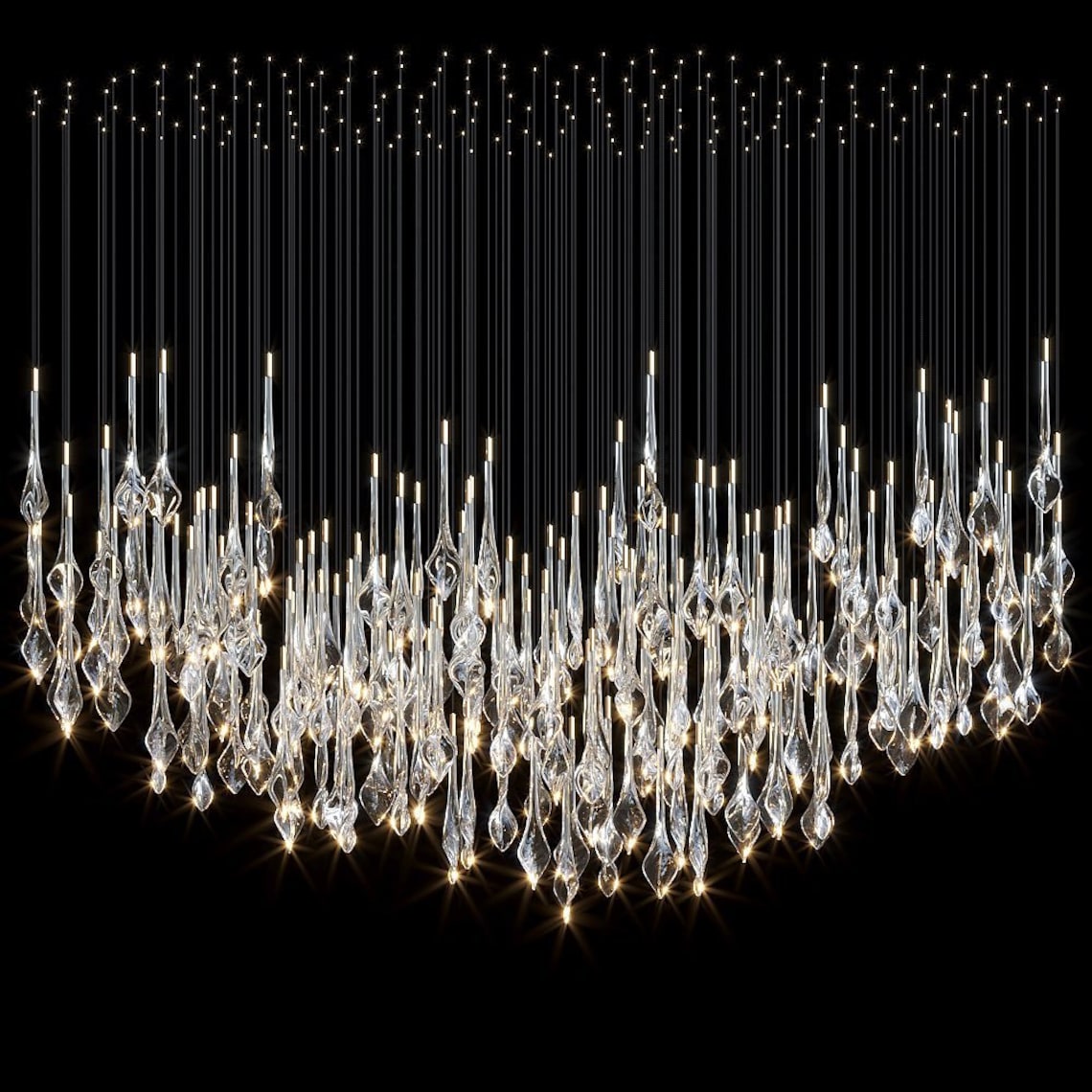 Modern-art-glass-lighting-pendant-chandelier-led CALLA HANDCRAFTED ...