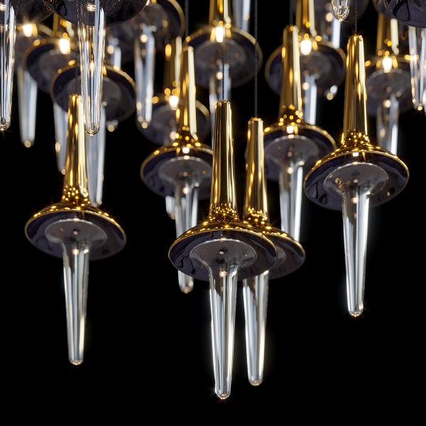 CIELO CHANDELIER Modern-staircase-lighting Dining-irregular Globe ...