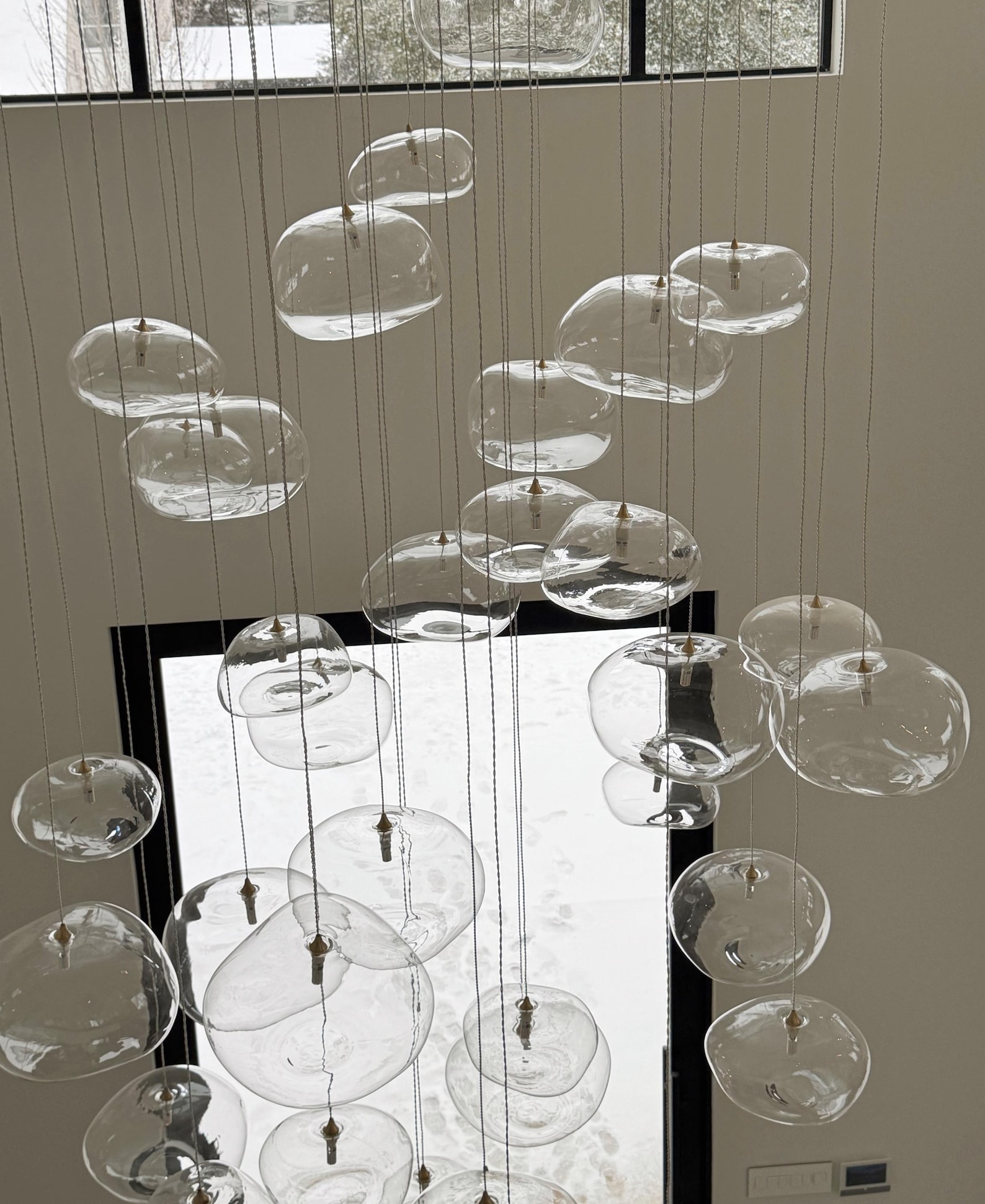 Modern-staircase-pendant-lighting-cielo CHANDELIER- Dining-irregular ...