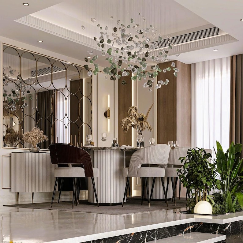 Modern-art-glass-lighting-pendant-chandelier-led- BIANCO -STAIRCASE ...