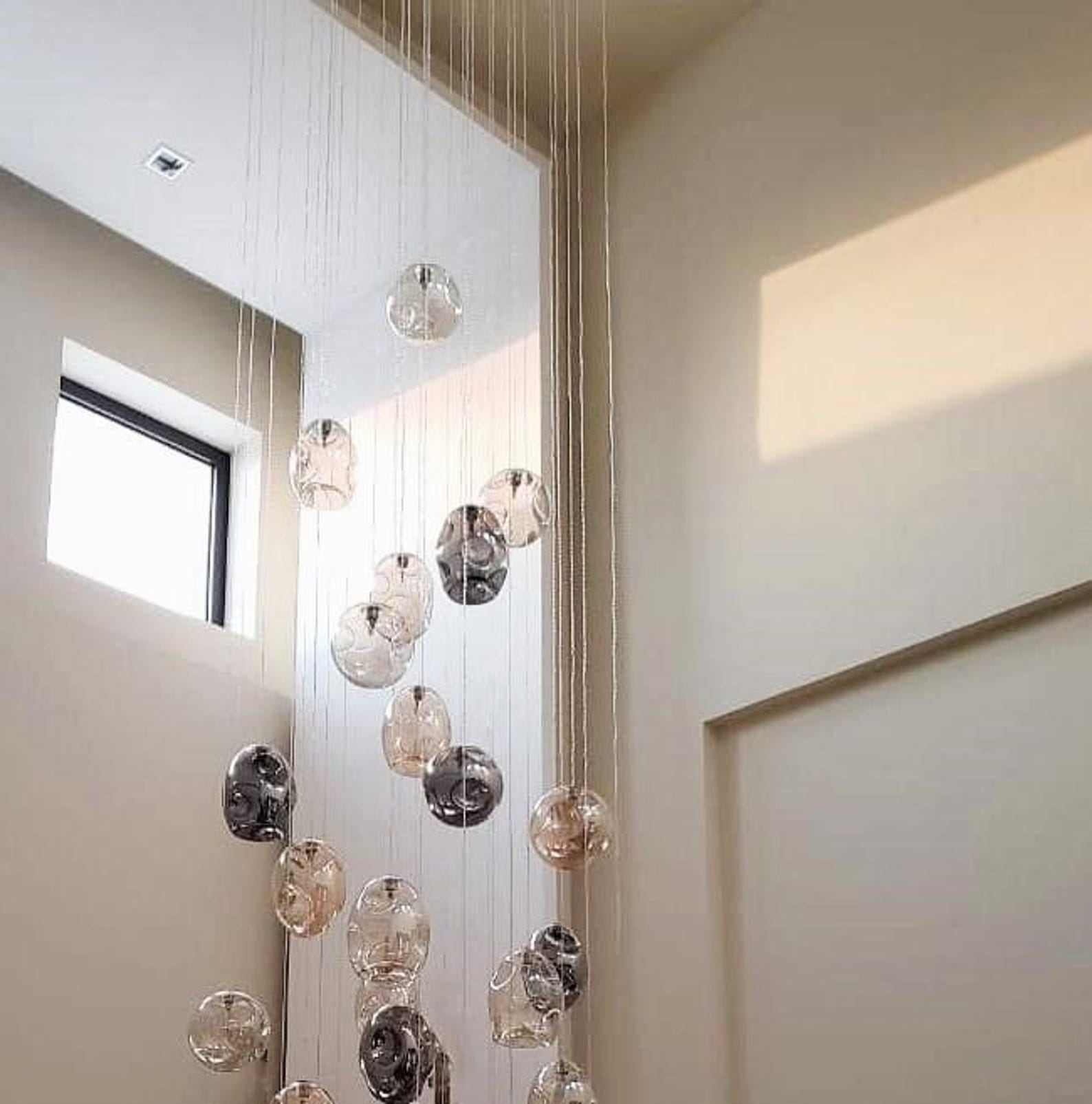 Modern-multi-pendant-lighting-chandeliermonacoblown-glass-dining ...