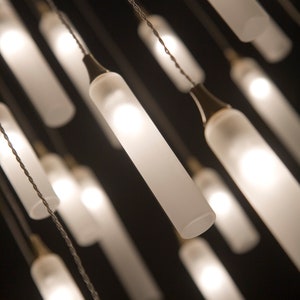 Blown-glass-light Fixture, Modern-dining-lighting-led-rainfall ...
