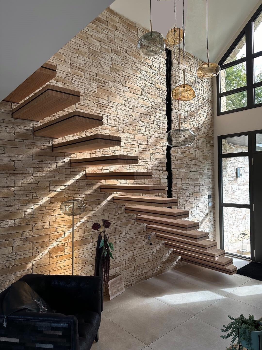 Modern-staircase-pendant-lighting-cielo CHANDELIER- Dining-irregular ...