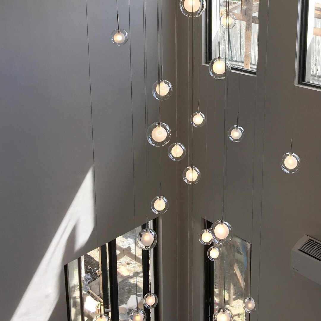 Modern-staircase-pendant-lighting-ledhalo MOON Contemporary-chandelier ...