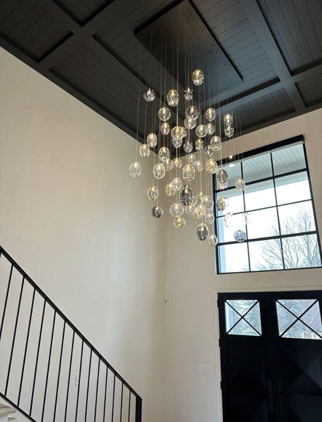 Modern-multi-pendant-lighting-chandeliermonacoblown-glass-dining ...