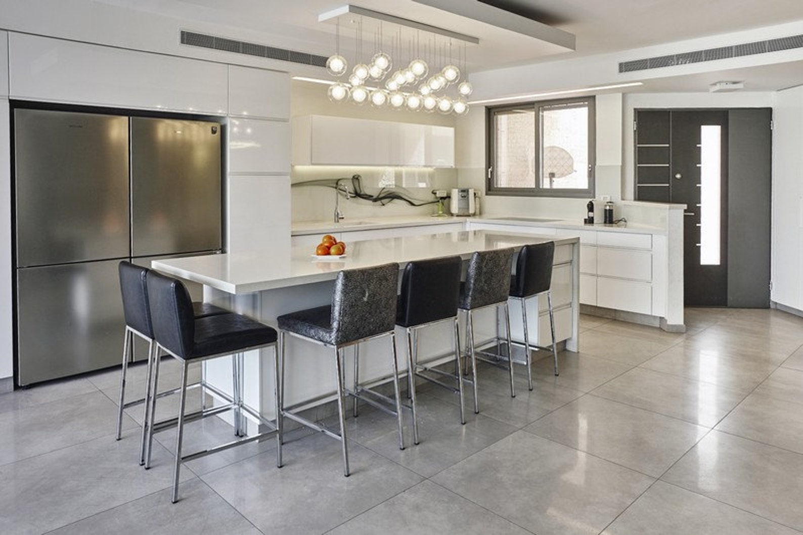 Modern-staircase-pendant-lighting-led-"halo" MOON - Contemporary ...
