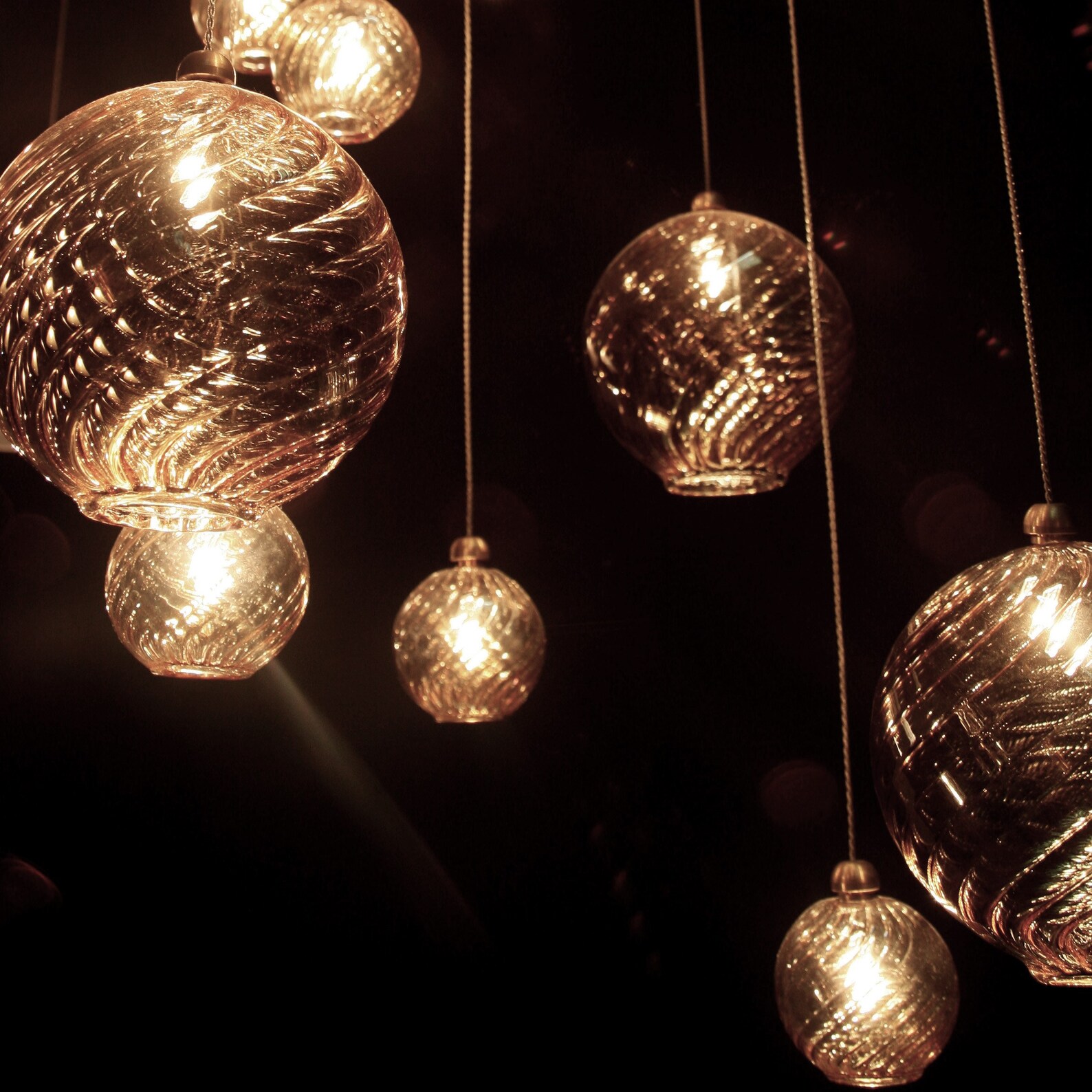 Foyer Lighting-staircase Chandelier Led SWIRL GLOBE LIGHTING Modern ...