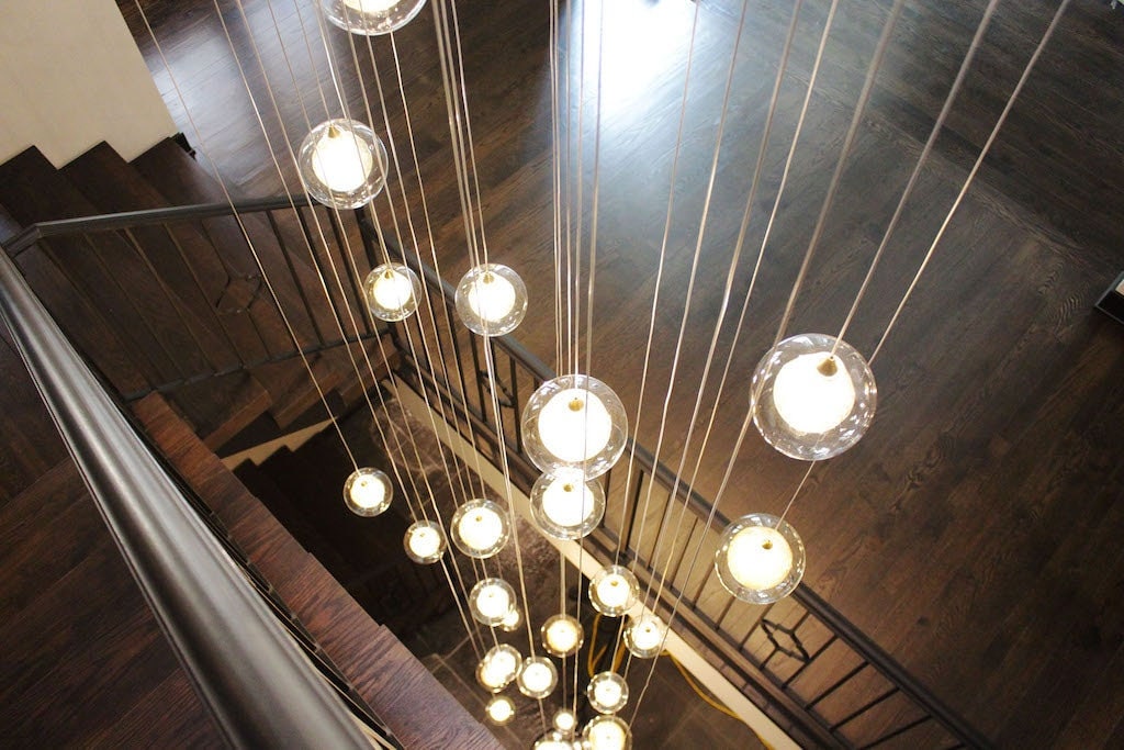 Modern-staircase-pendant-lighting-led-"halo" MOON - Contemporary ...