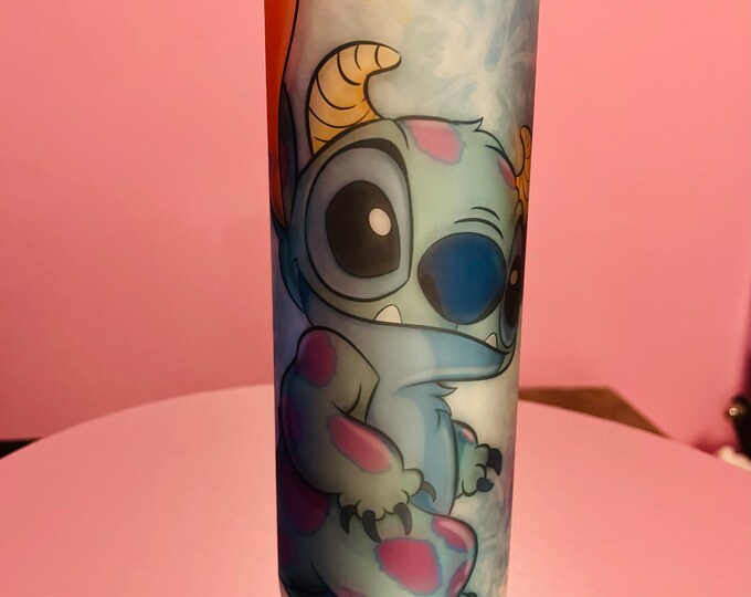 Sully and Stitch Match up Frosted Glass, Frosted Glass Can, Stitch ...