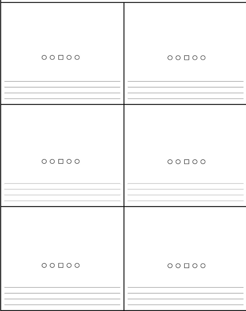 Football Playbook Blank Play Sheets 6 on a Page With Notes Portrait ...