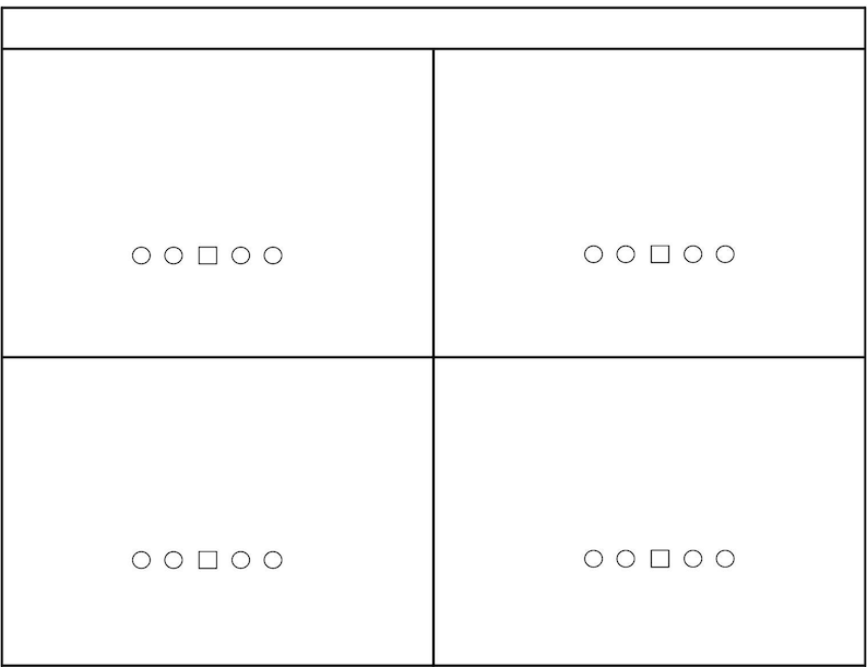 Football Playbook Sheets 4 on a Page Landscape Play Sheets Blank Sheets ...
