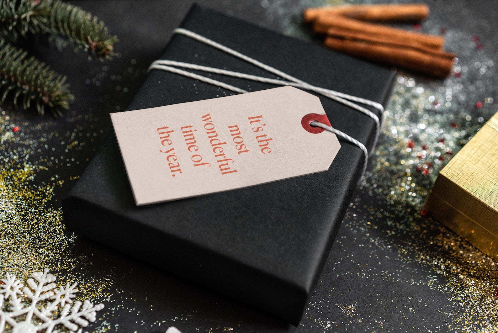 Printable Christmas Gift Tag, Holiday Printable Gift Tag, Pink & Red ...