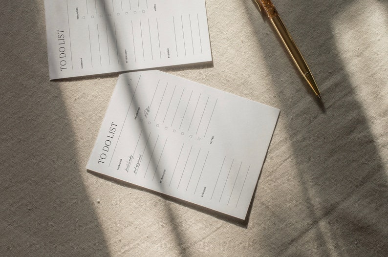 Minimal Aesthetic To-do List, Printable to Do List, Productivity ...