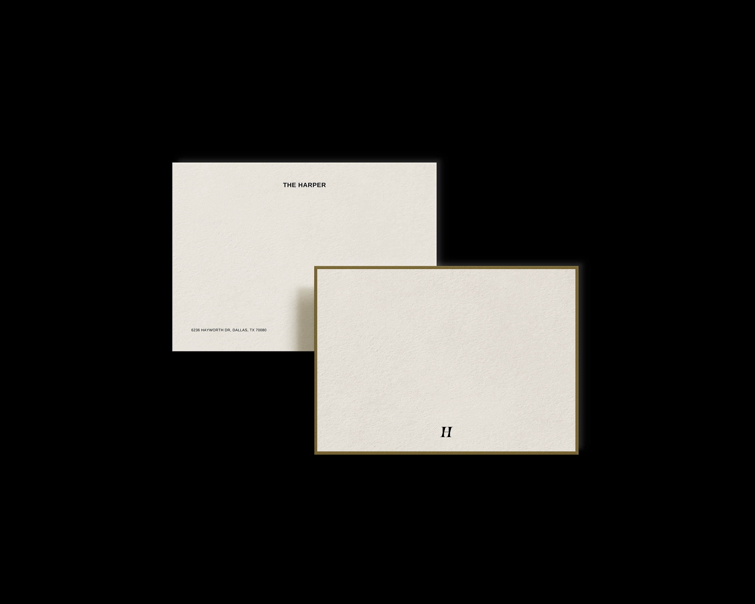 Harper Stationary Bundle, Business Card Template, Notecard Template ...