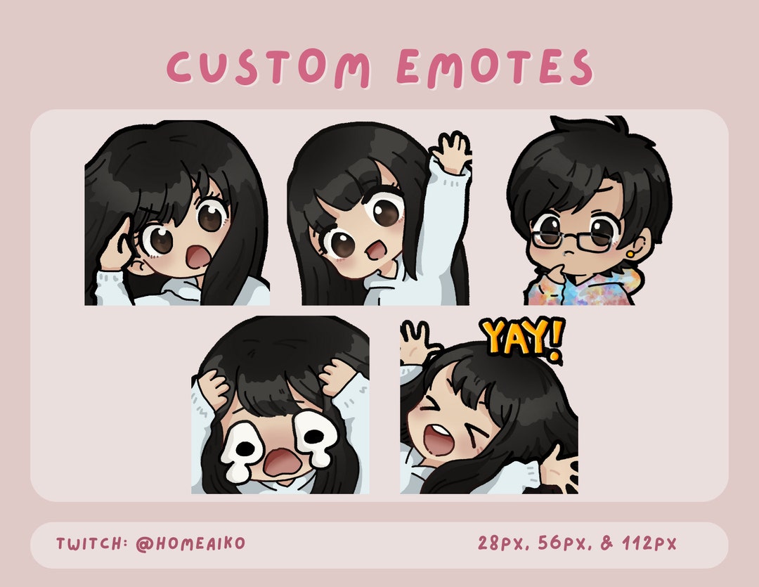 Custom Twitch Emotes | Personalized Twitch Emotes - Etsy