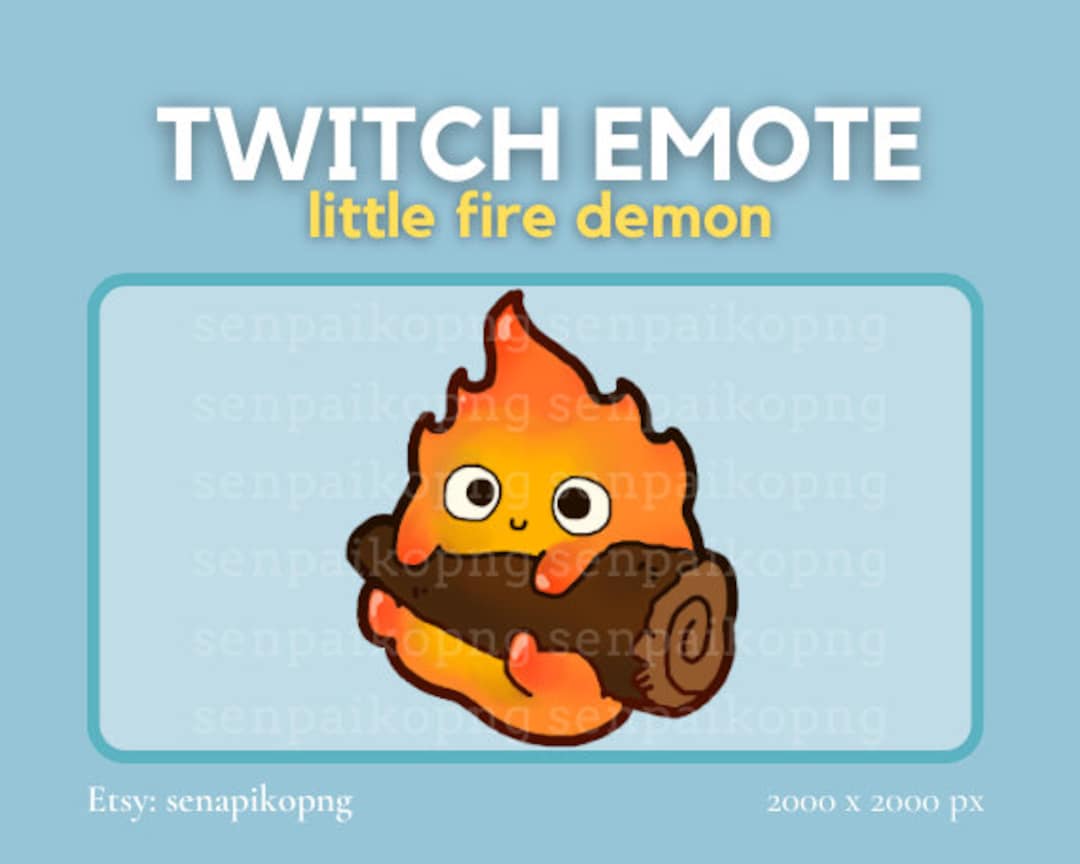 Twitch Emote | Little Fire Demon - Etsy