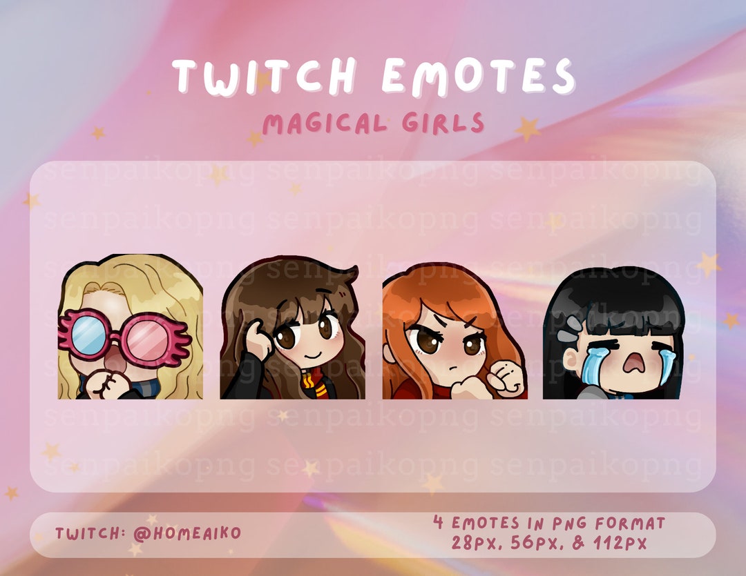 Twitch Emotes Magical Girls - Etsy