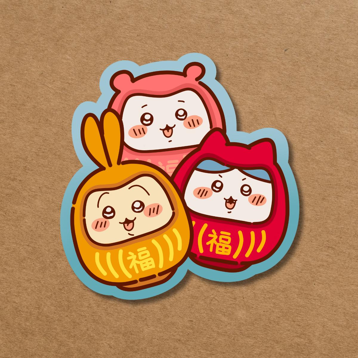 Chiikawa & Friends | Handmade Stickers - Etsy