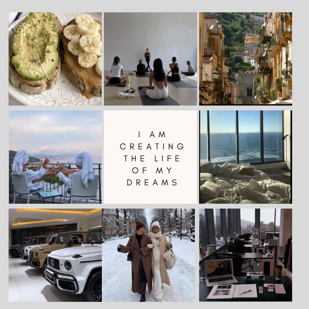 Vision Board Digital | Dream Manifestation | Wellness A5/A4 - Etsy