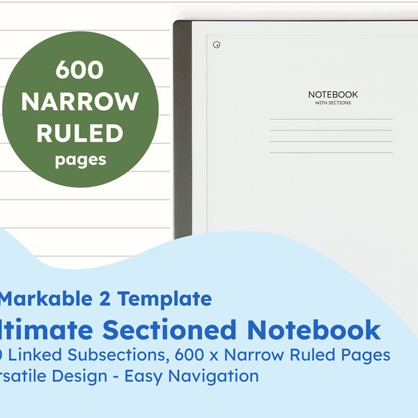 Sectioned Notebook - Etsy