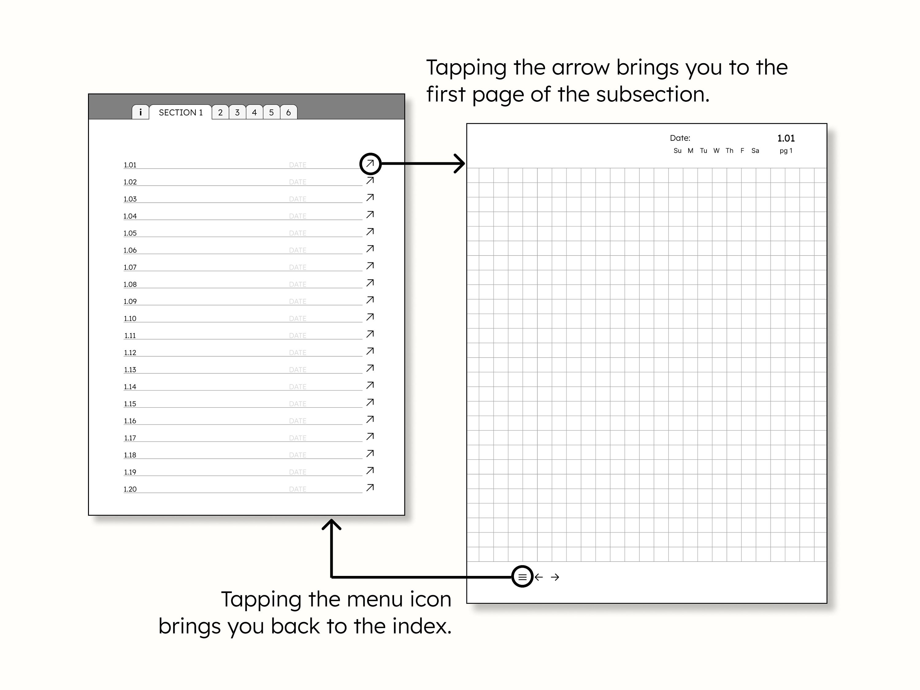 Ultimate Sectioned Notebook. 1/8 Grid Version. 120 Sections, 600 ...