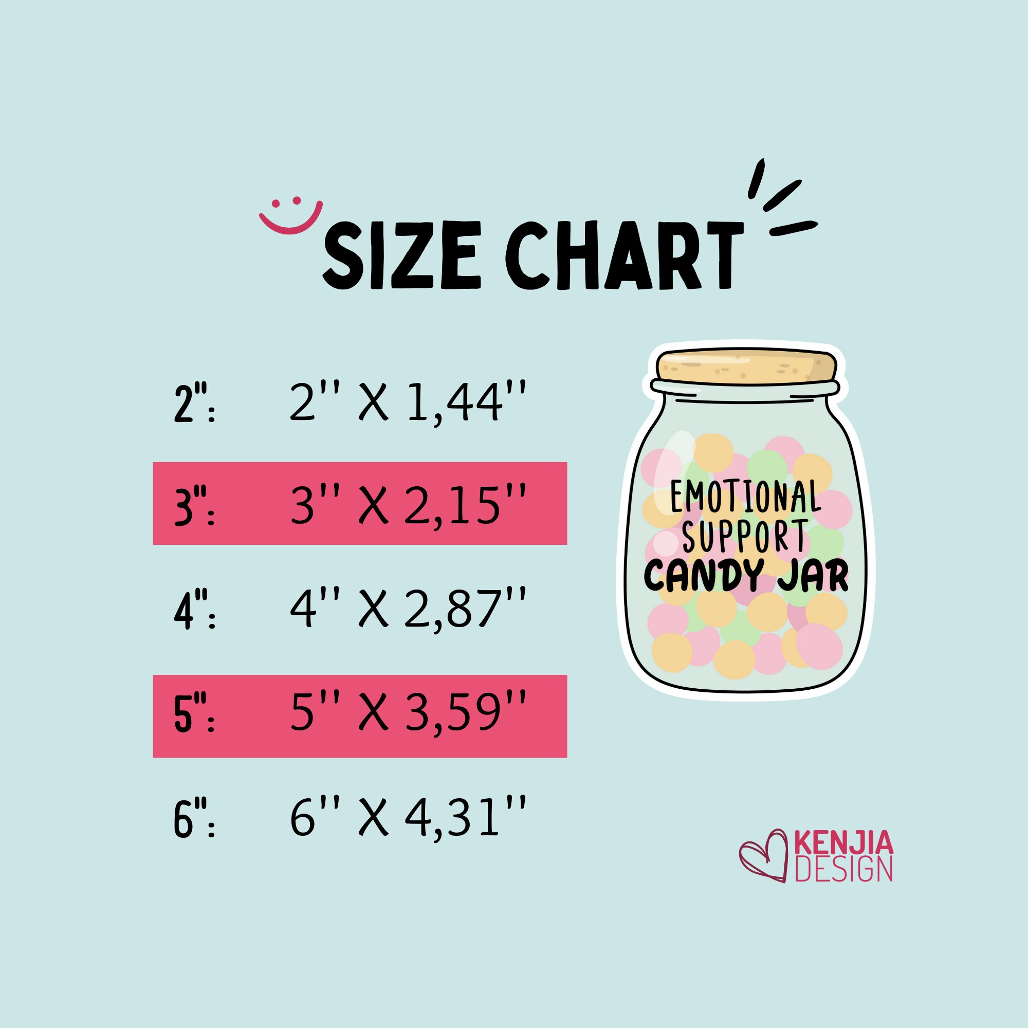 Emotional Support Candy Jar Funny Stickers ,motivational Gifts, Candy ...