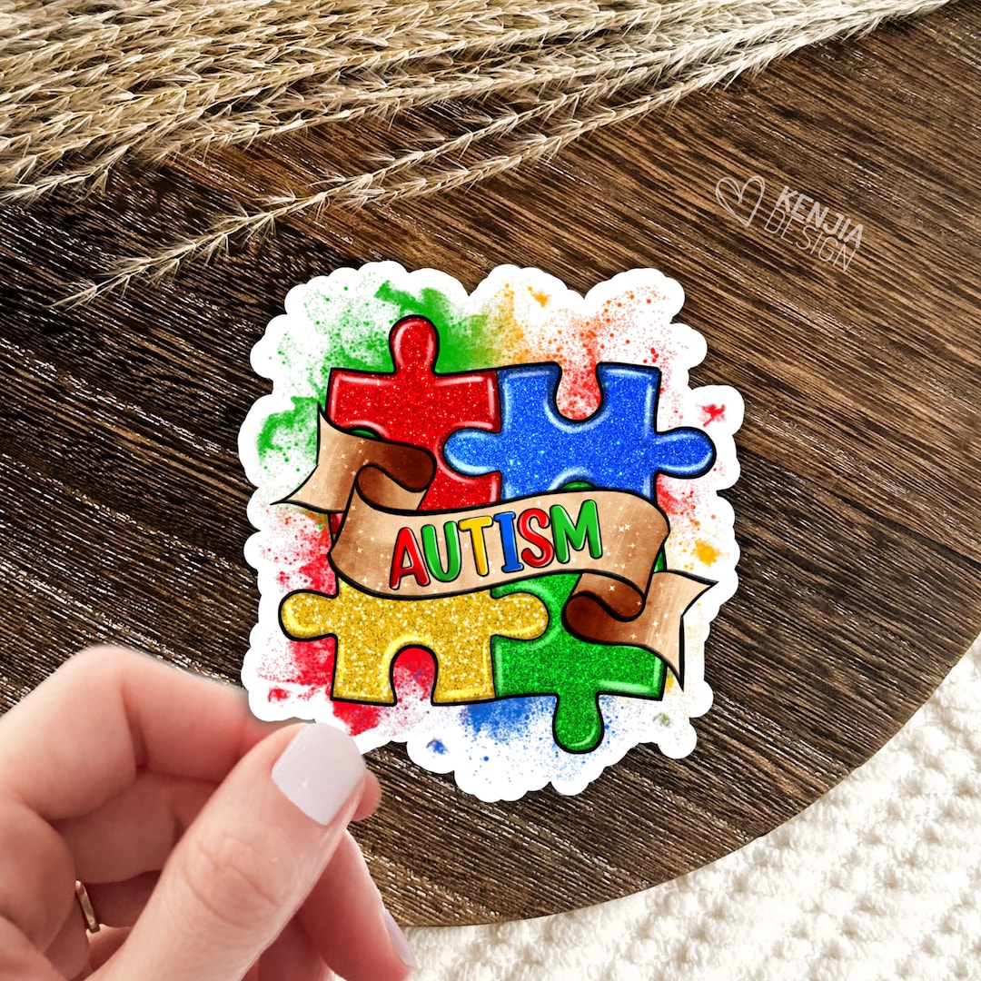 Autism Puzzle Pieces Stickers / Autism Awareness / Mental Health ...