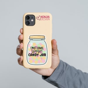 Emotional Support Candy Jar Funny Stickers ,motivational Gifts, Candy ...