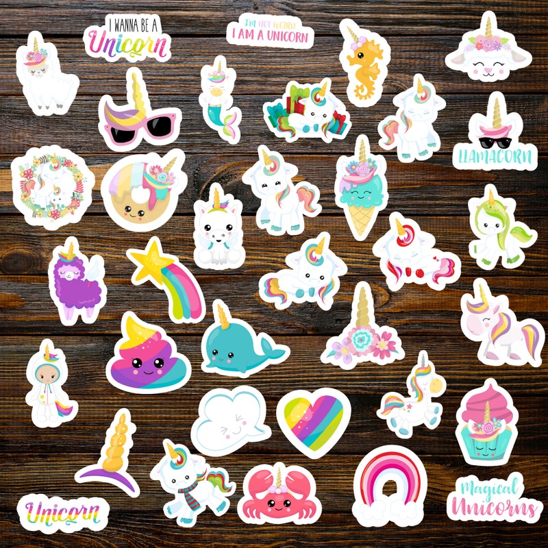Unicorn Vinyl Sticker - Etsy