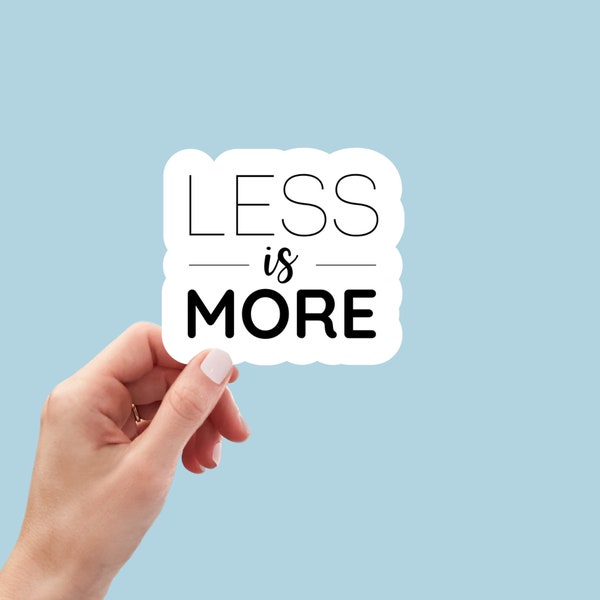 Less is More - Etsy