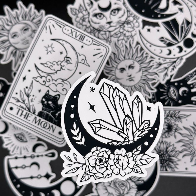 13 Pcs Sticker Pack Goth Magical and Mystical Handmade Vinyl - Etsy