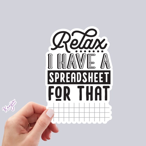 Spreadsheet Sticker - Etsy