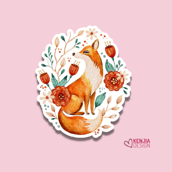 Fox Sticker - Etsy