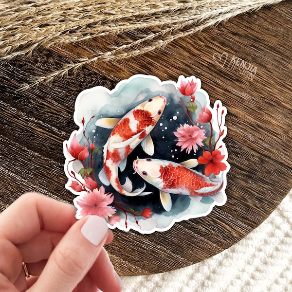 Koi Stickers - Etsy